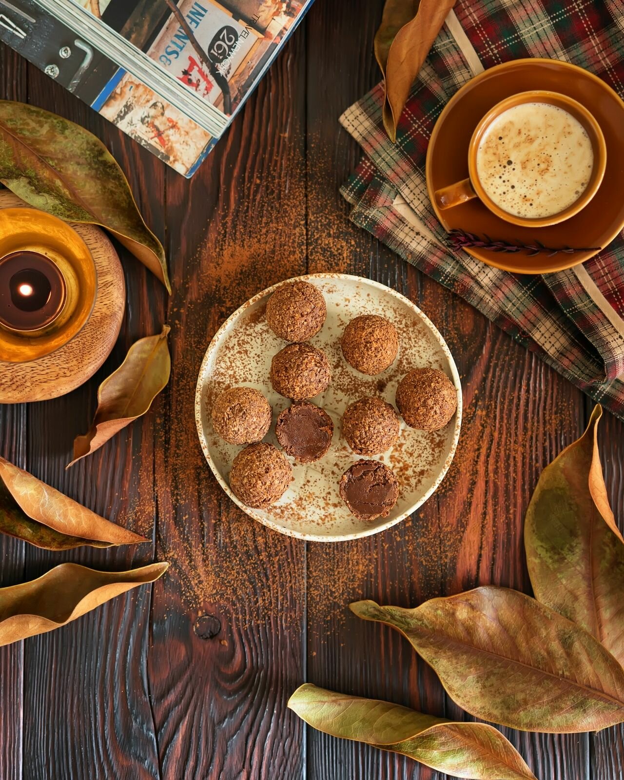 Конфеты Приморский кондитер "Трюфель" ассорти вкусов на какао-масле ручной работы 6шт подарочная коробка