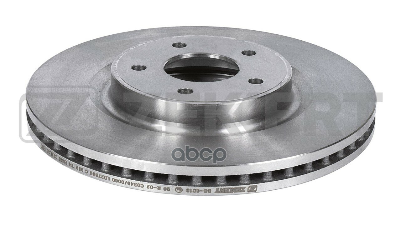 Диск тормозной передний Nissan Murano (Z51_ Z52R_) 14- Infiniti Q50 (V37) 13- QX60 (L50) 12- Zekkert арт. bs-6018