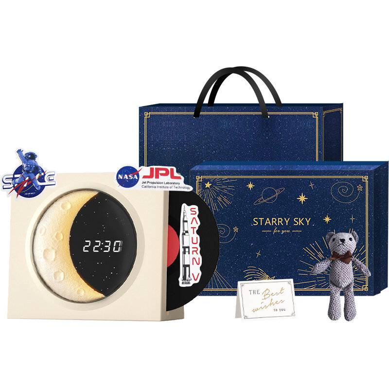 Беспроводные колонки CHIELYUAL, mysterious black, speaker, dual microphone, blue starry sky luxury