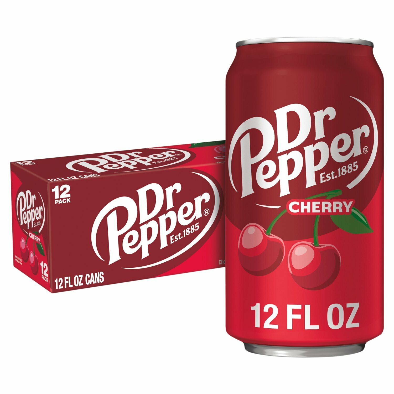 Газированный напиток Dr. Pepper Cherry, США, 0.355 л, х 12 шт.
