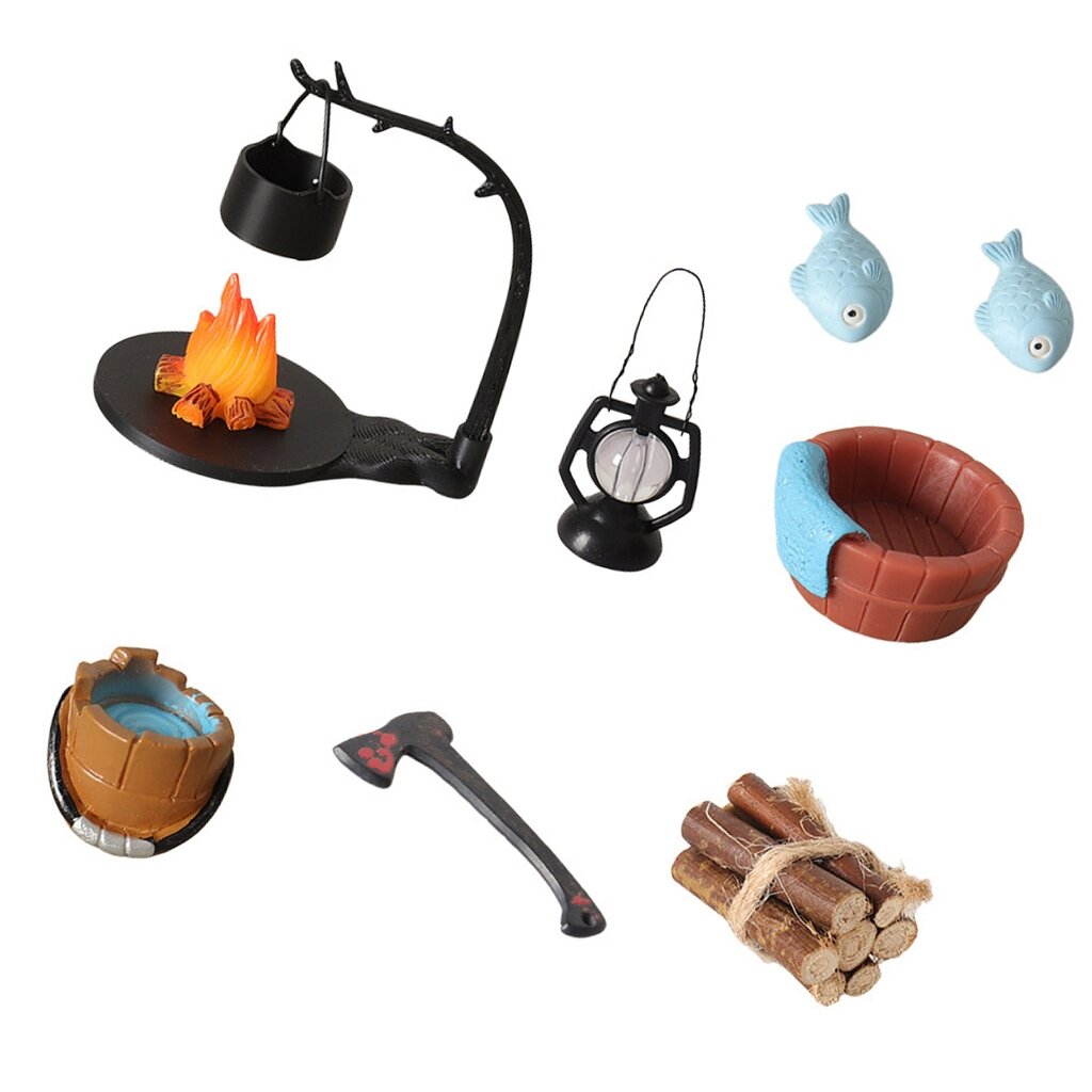 1/12 Miniature Firewood For Dollhouses Outdoor Camping Scene Decoration DIY