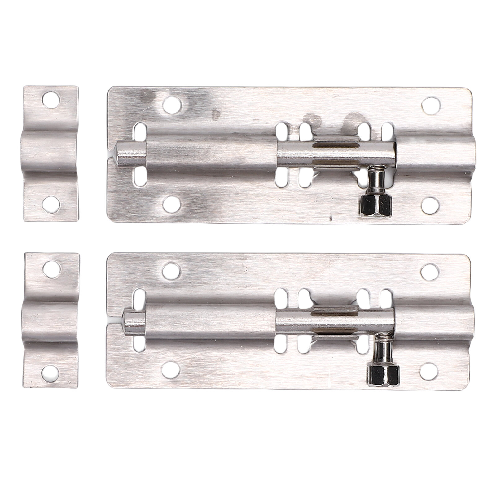 Защелка для раздвижных ворот из нержавеющей стали 304, прочная защелка для раздвижных дверей типа "амбарные ворота" с навесным замком для шкафа, гардероба или туалета.