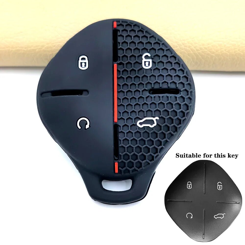 Модный силиконовый чехол для ключей от автомобиля, сумка для ключей для Chery Jetour Dashing X-1 Plus DTC IDM 2022 2024, чехол для дистанционного управления, аксессуары