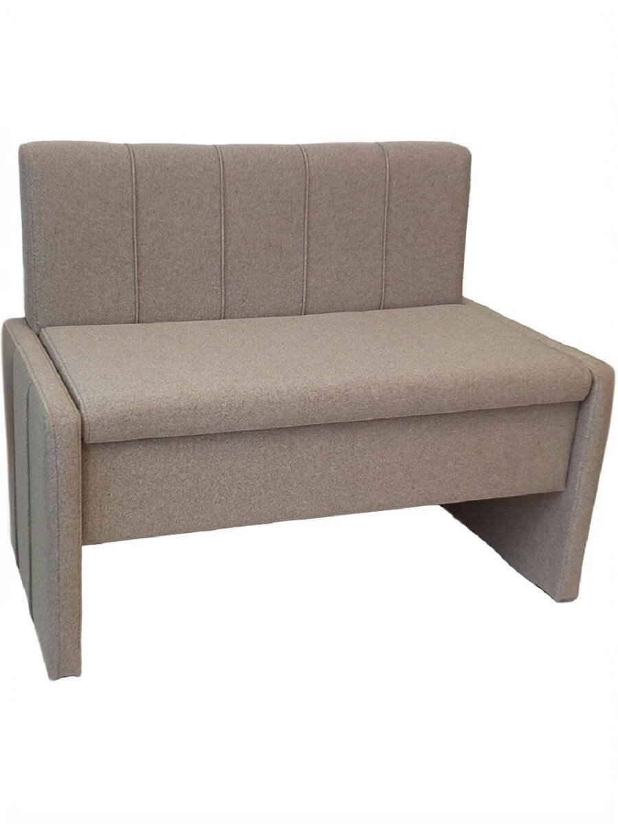 Диван кухонный прямой StylChairs Стиль, ширина 110 см, ткань бежевая