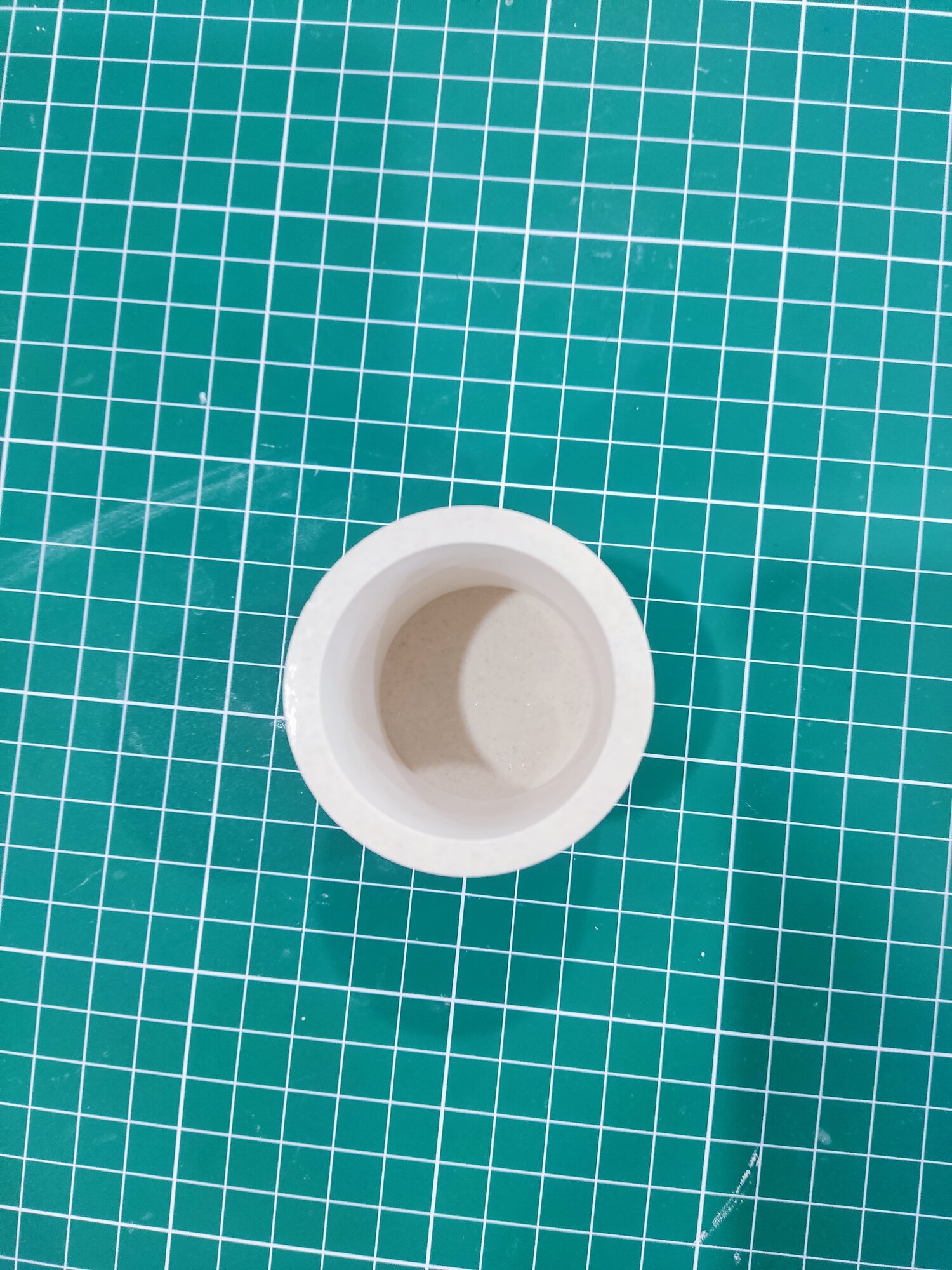 Подсвечник для заливки свечей из гипса круг , гипсовое кашпо, стакан для заливки свечей