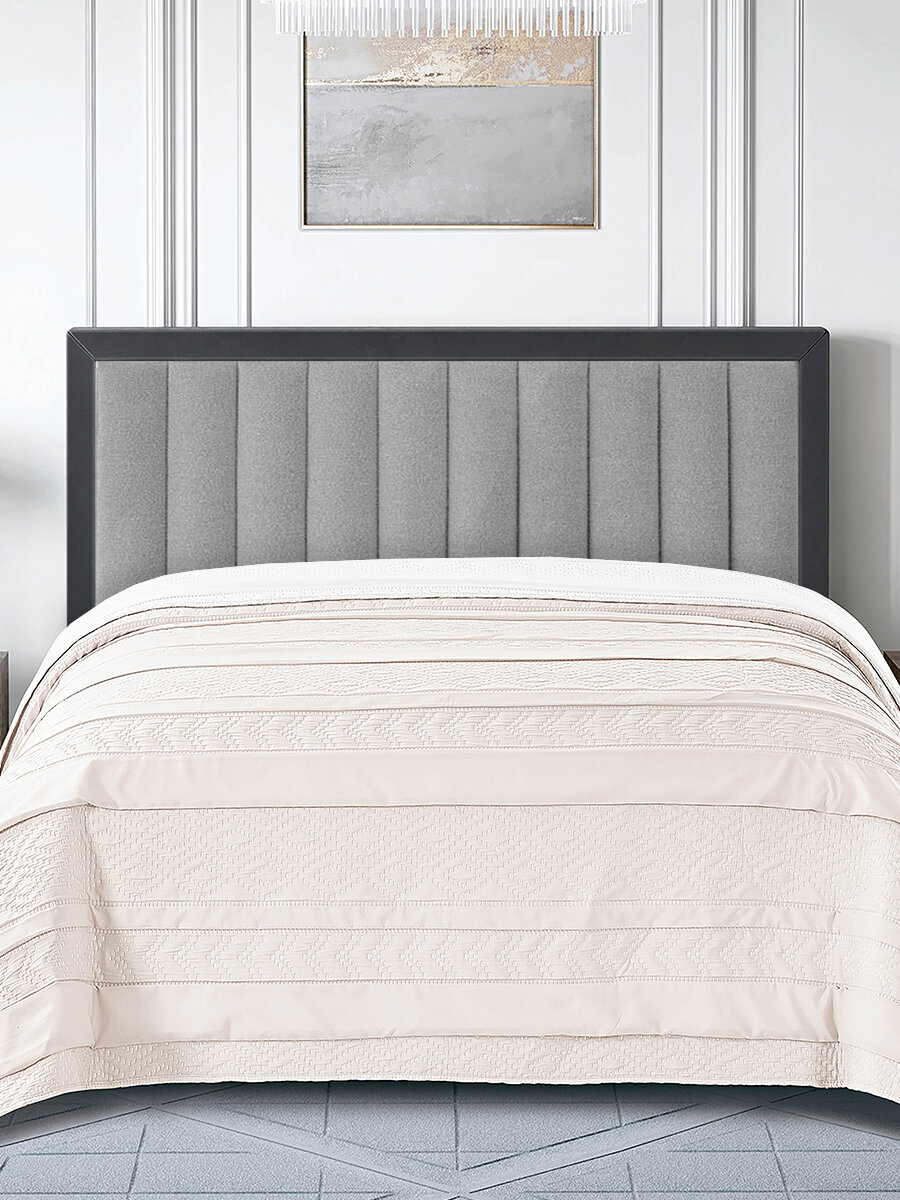 Покрывало Теодора "Ромбы", 240x260 см, жаккард, стеганое, хлопок/полиэстер