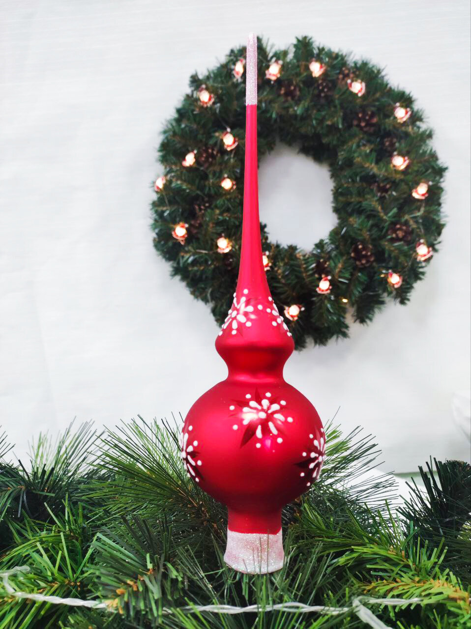 Формовая игрушка Верхушка Ослепительная 1 Новогодняя для елки