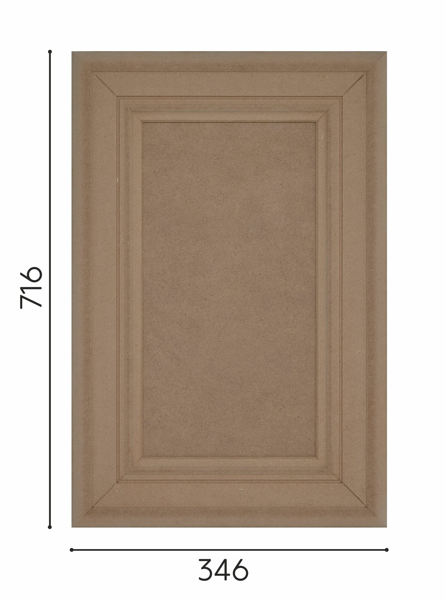 Фасад мебельный МДФ под покраску глухой