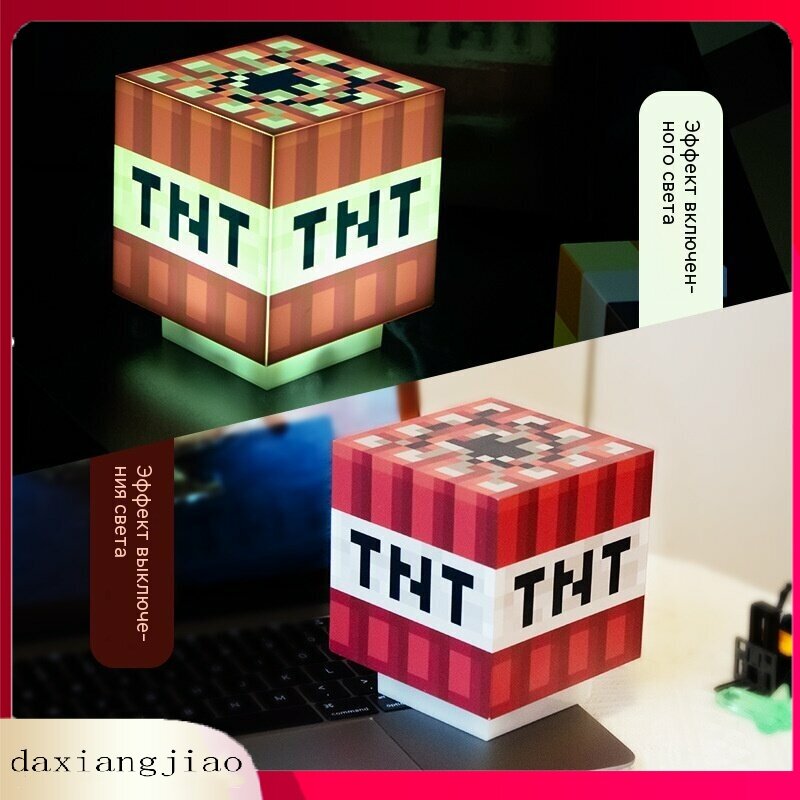 Эксклюзивный ночник TNT Minecraft для детской с мягким освещением
