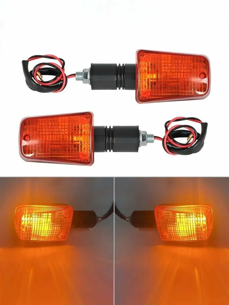 2 шт. указатель поворота для Suzuki DR125 DR200 DR250S DR350S RF600 DR650 GSXR750 RF900 GSXR1100