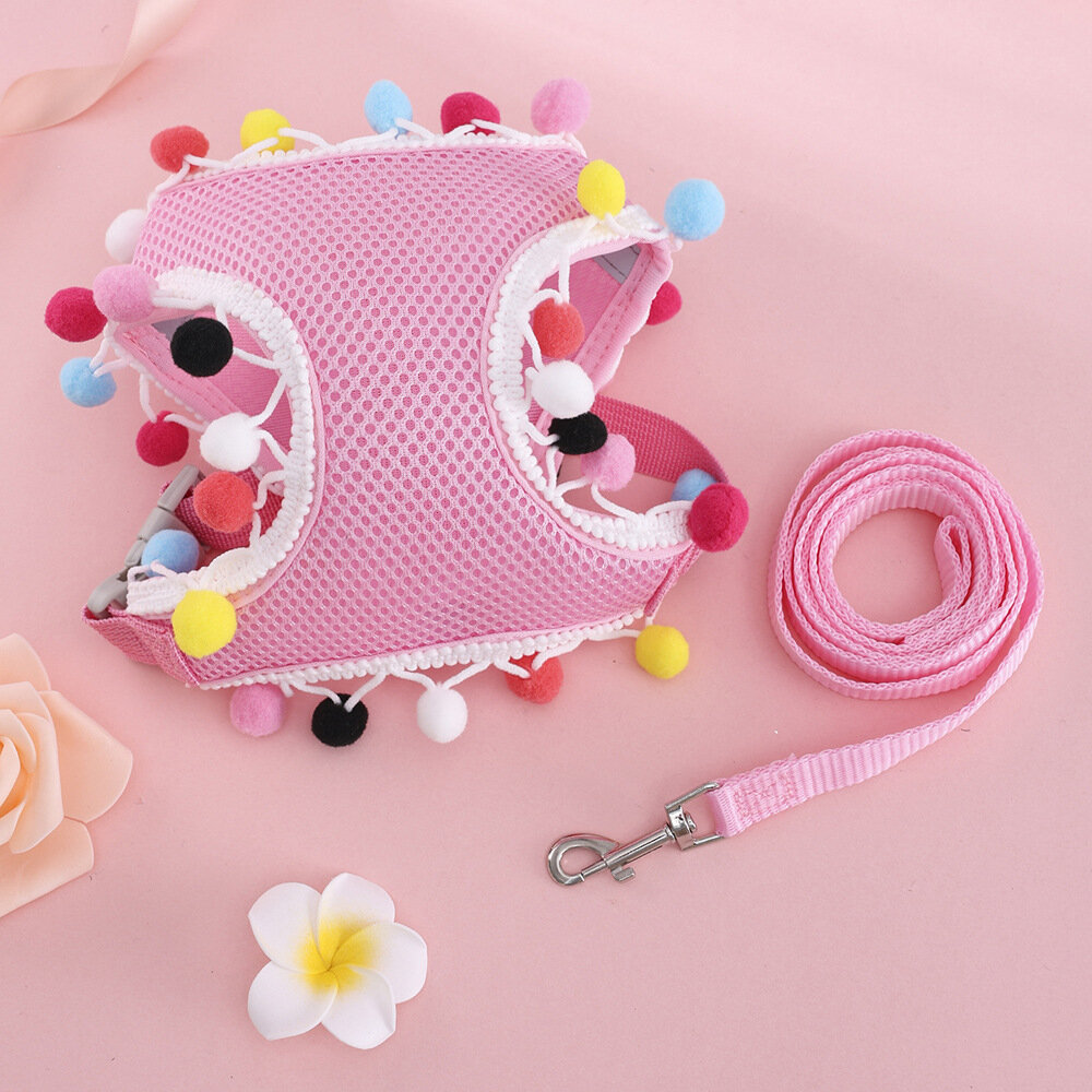 Взрывозащищенный дышащий жилет в стиле домашнего животного, шлейка для маленьких собак, уличная тяговая веревка для