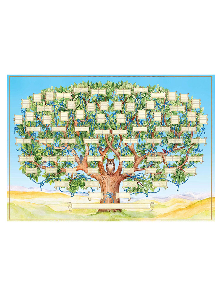 Родословная книга плакат, Украшение настенное интерьерное