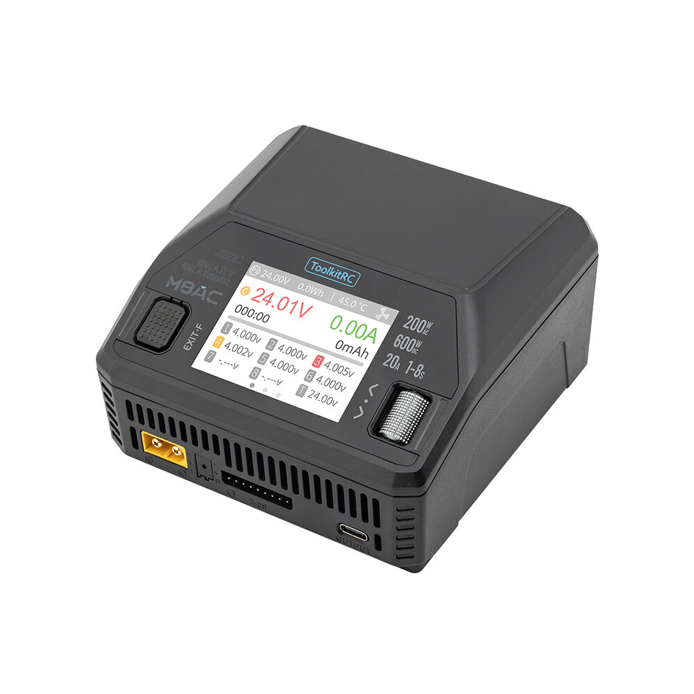 Зарядное устройство ToolkitRC M8AC AC200W / DC600W (1-8S, 20A)
