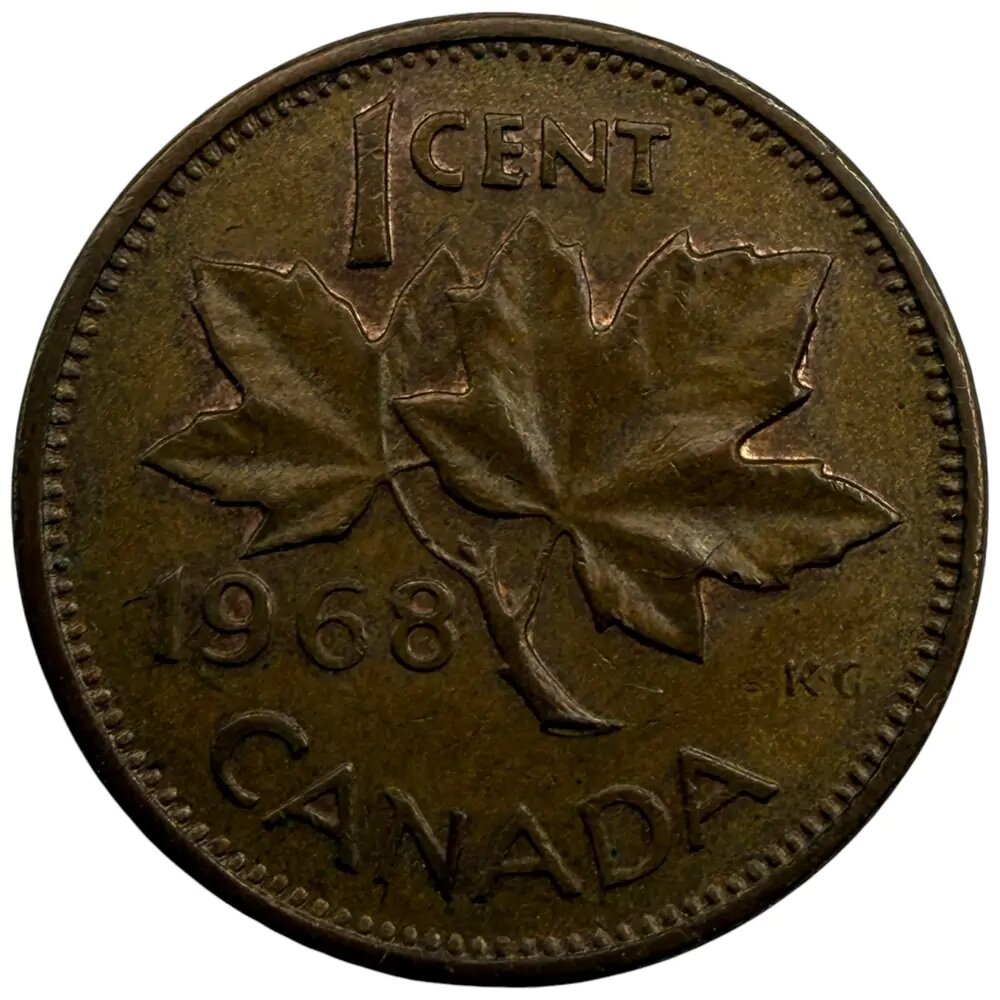 Канада 1 цент 1968 г.