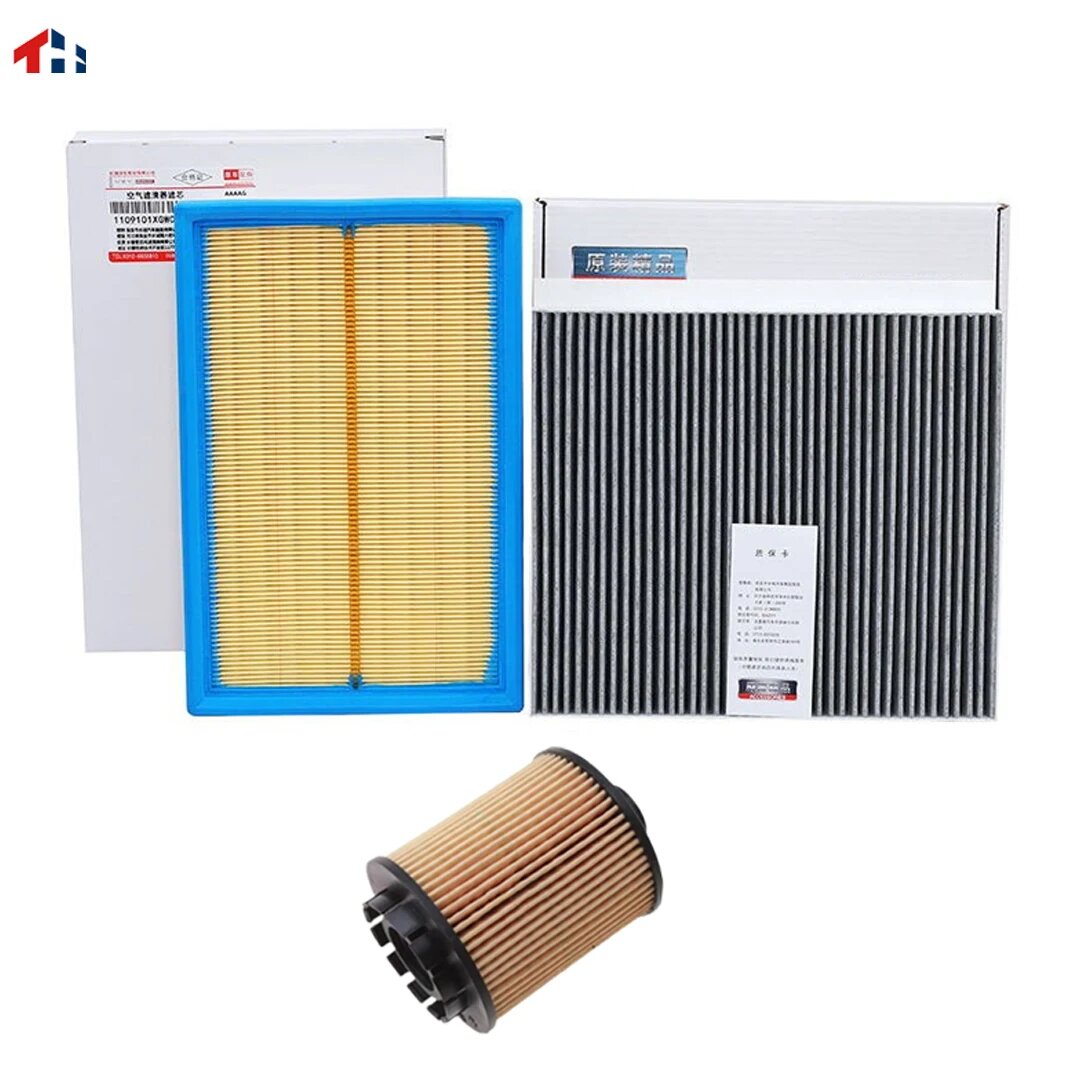 Воздушный фильтр, фильтр кондиционера, масляный фильтр подходит для Great Wall Haval третьего поколения H6 2021 2022 бензиновый двигатель 2,0 GDIT 3PCS