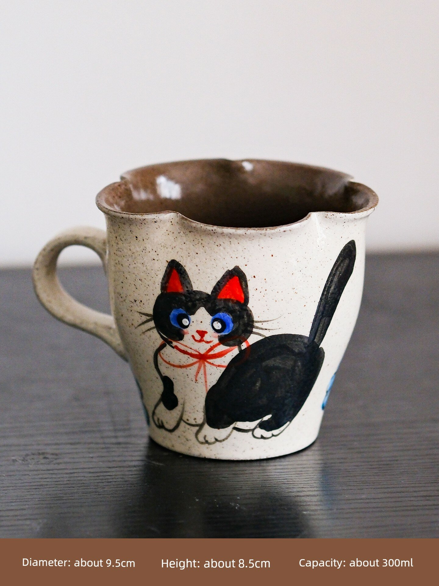 Керамическая чашка Yifang: Изысканная кофейная кружка, высококачественная кружка с милым котом, офисная чашка для воды,