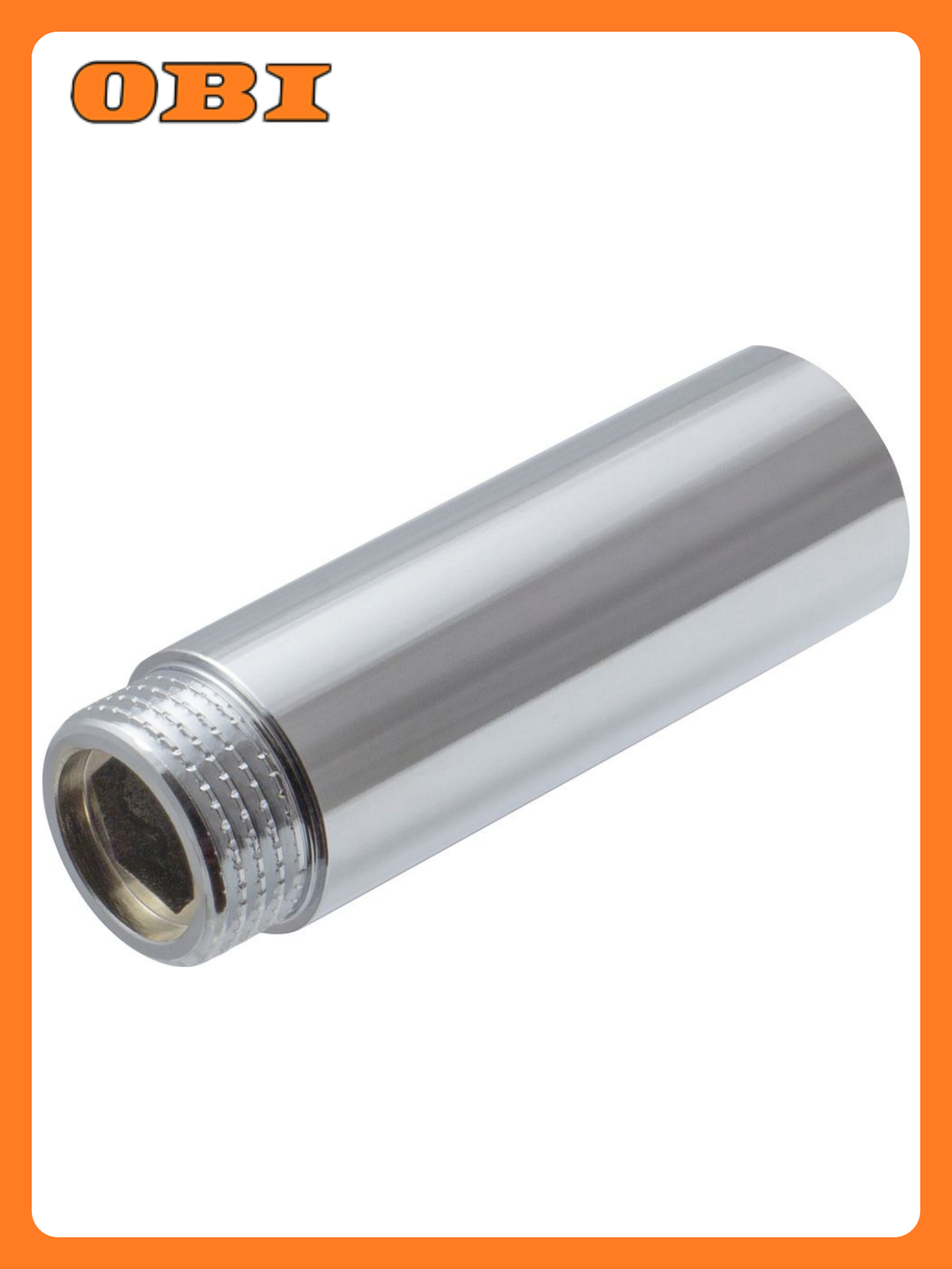 Удлинитель MPF, латунь CW617N, хромированное покрытие, 1/2 дюйма, 60мм