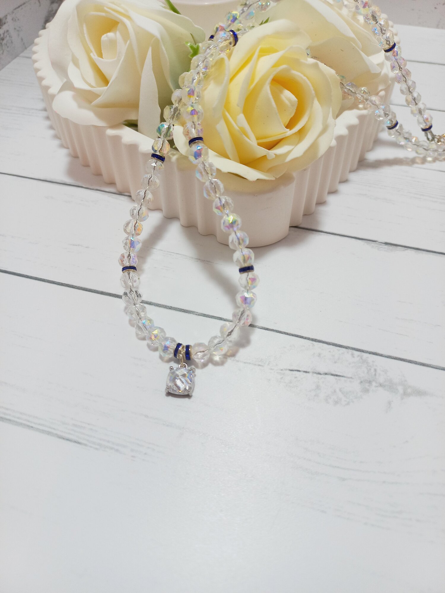 Бусы, хрусталь