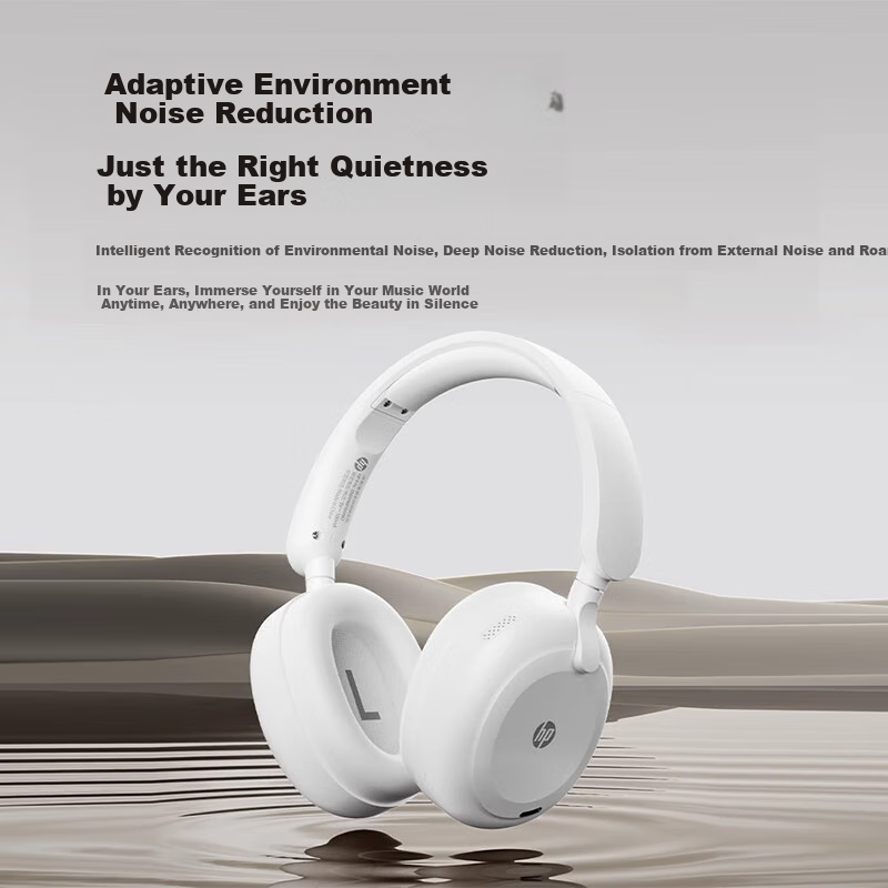 HP H231A headset Bluetooth headset dual-mode connection ANC noise reduction sports student game e-sports learning computer headset milk tea color