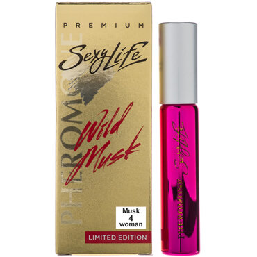 15279 Sexy Life Wild Musk №4 Eros Versace for women, 10 мл. Женские духи с мускусом и двойным содержанием феромонов