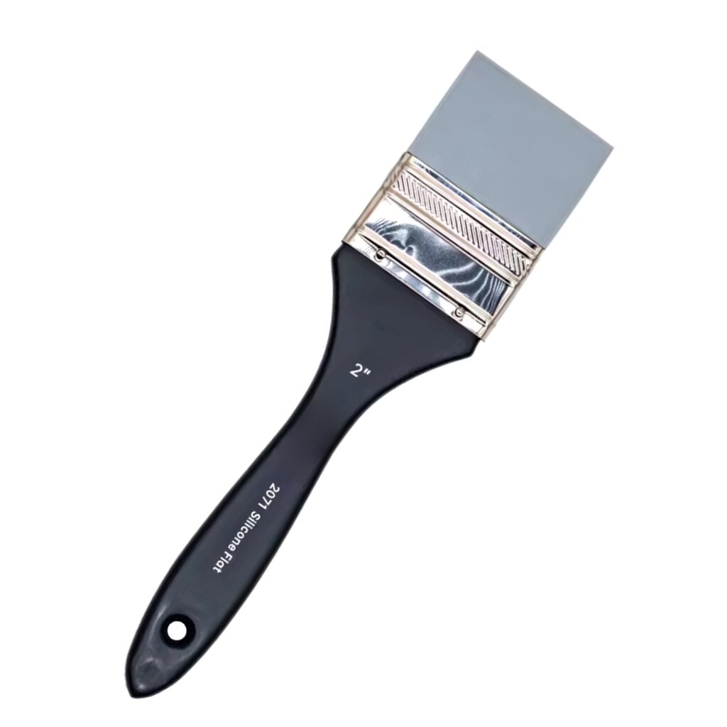 Гибкая силиконовая кисть с широким плоским наконечником, инструмент художника для рисования моделей