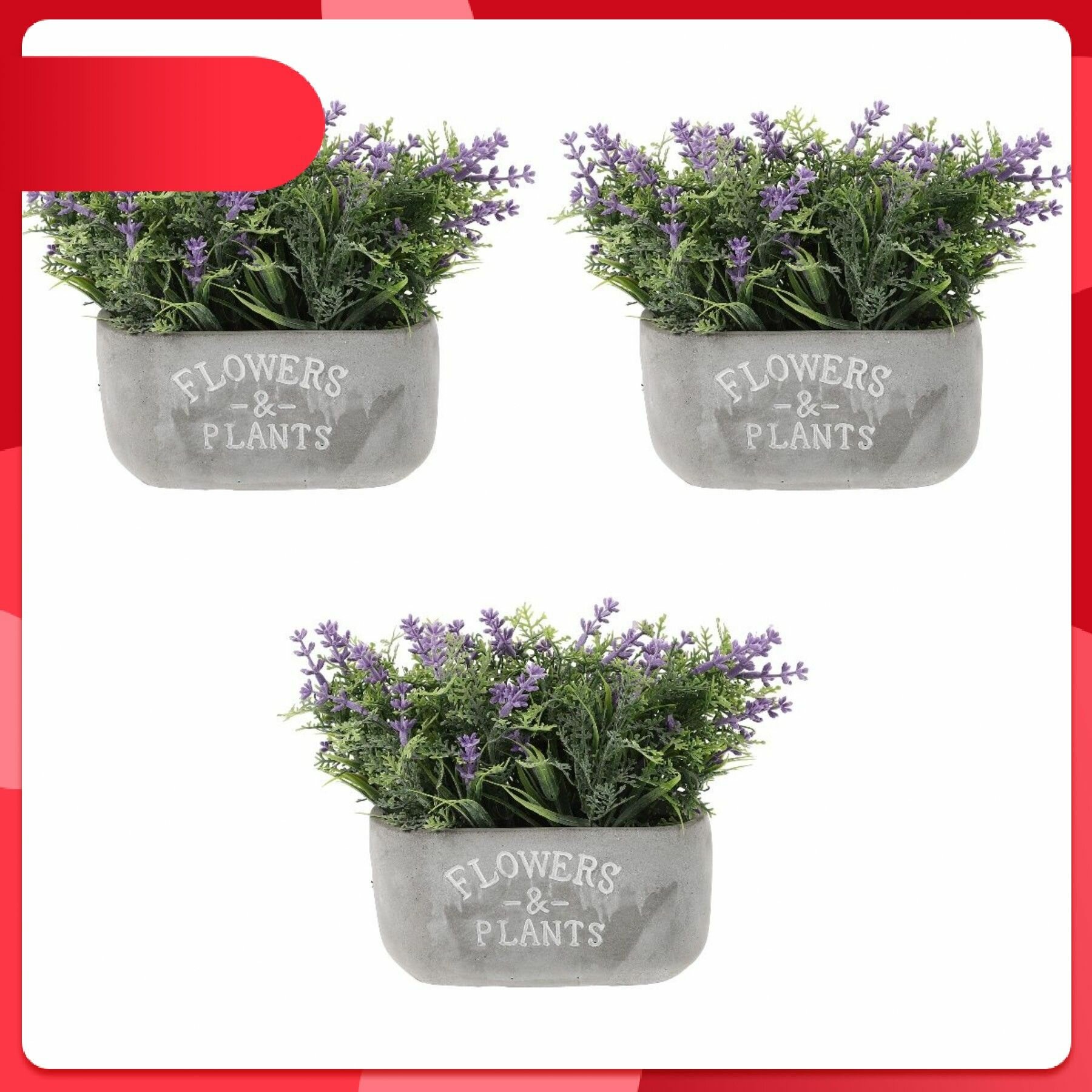 Фиолетовый лавандовый бонсай из искусственных растений в цементном горшке для декора