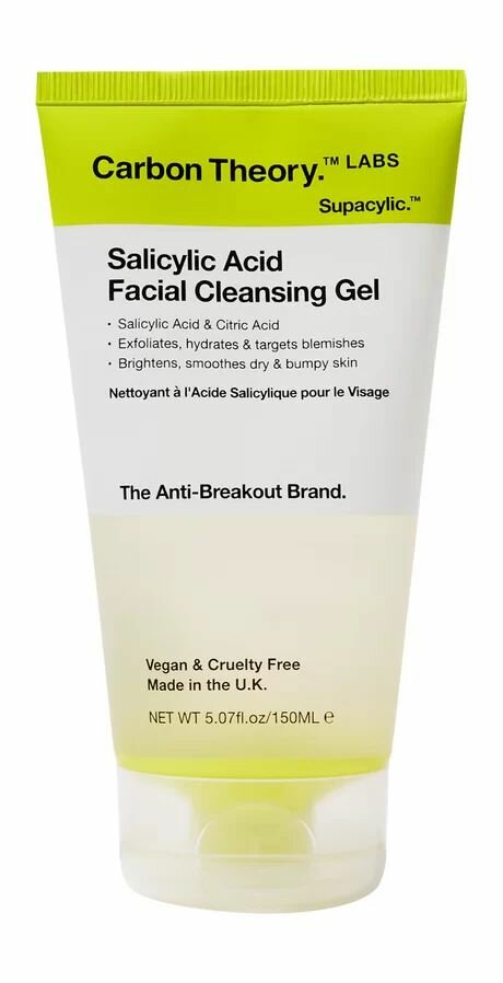 CARBON THEORY Гель для лица Salicylic Acid Facial Cleansing Gel для умывания, 150 мл