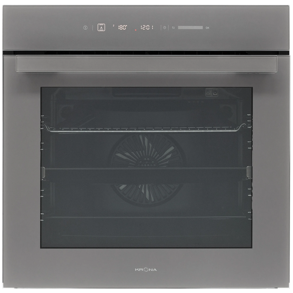 Электрический духовой шкаф Krona MYSTERIUM max 60 GR, ширина 60 см, объем 78 л, серый, Турция