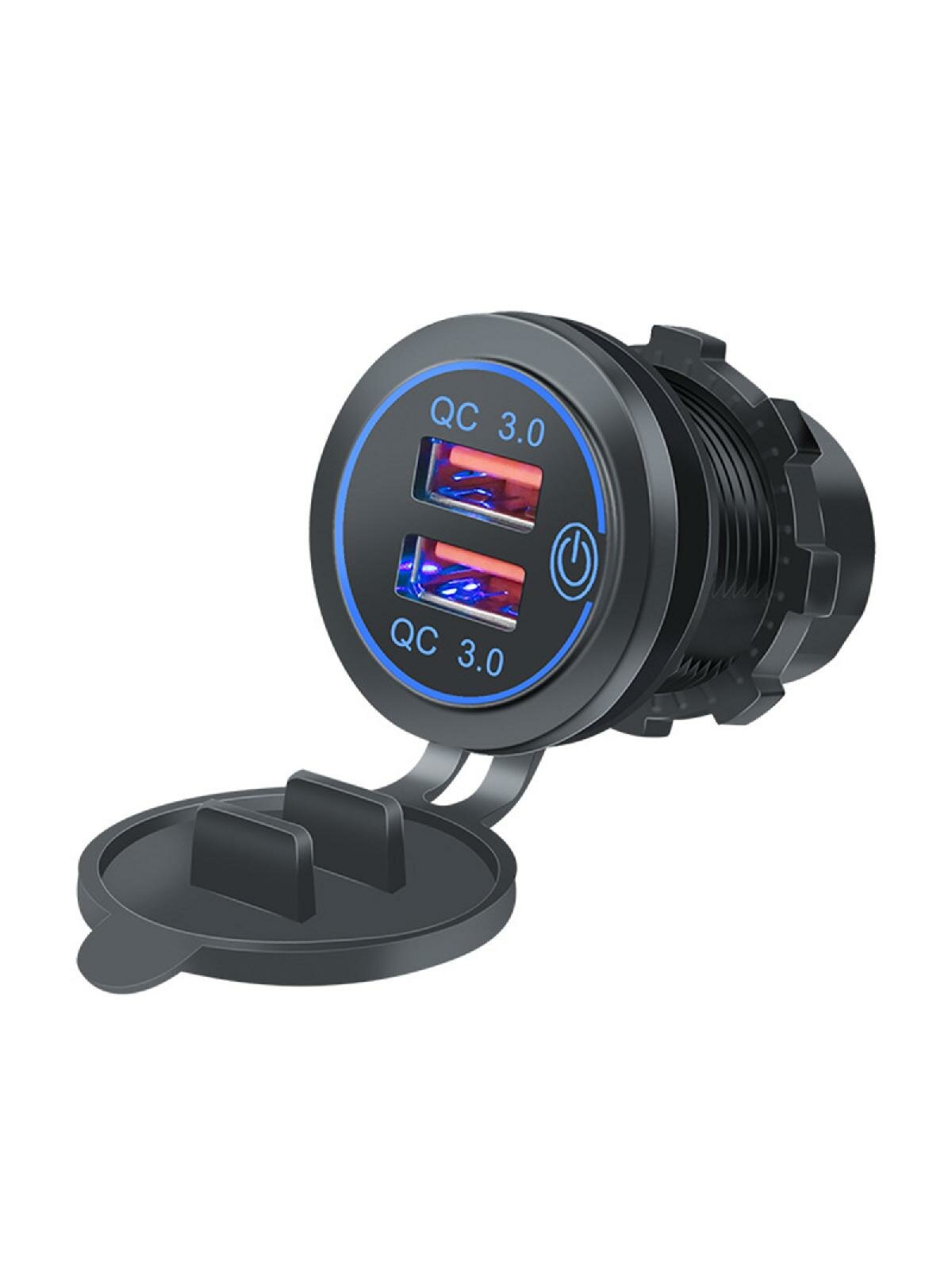 Двойной USB-адаптер для быстрой зарядки, адаптер для модификации ABS на 12-24 В