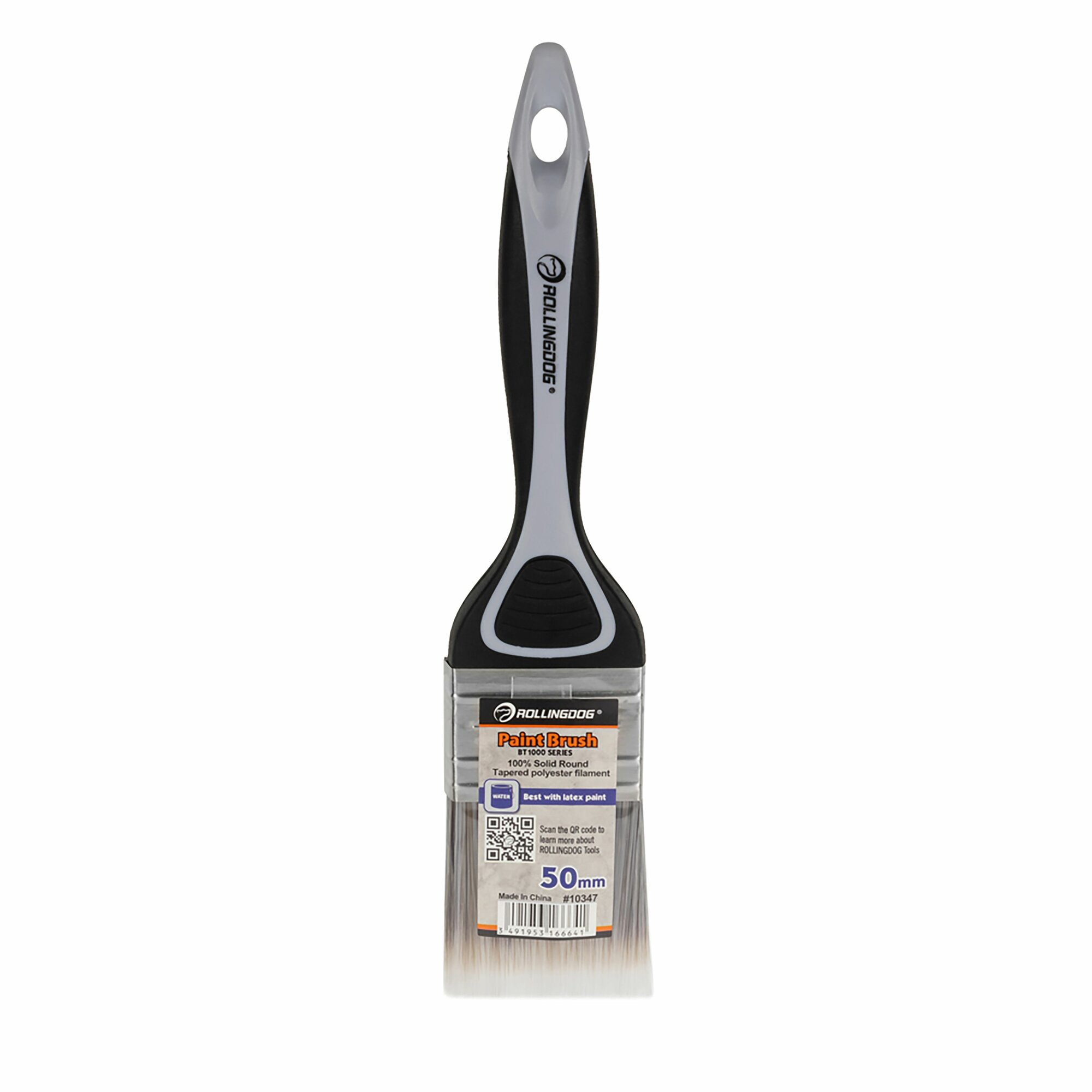 Кисть Rollingdog BT1000 50мм, прямой срез, полиэстер, серия Professional, арт.10347