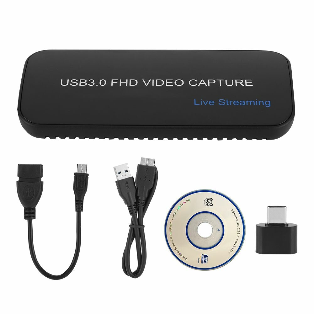 Карта видеозахвата USB-HDMI, HD, для Windows/Mac/Linux