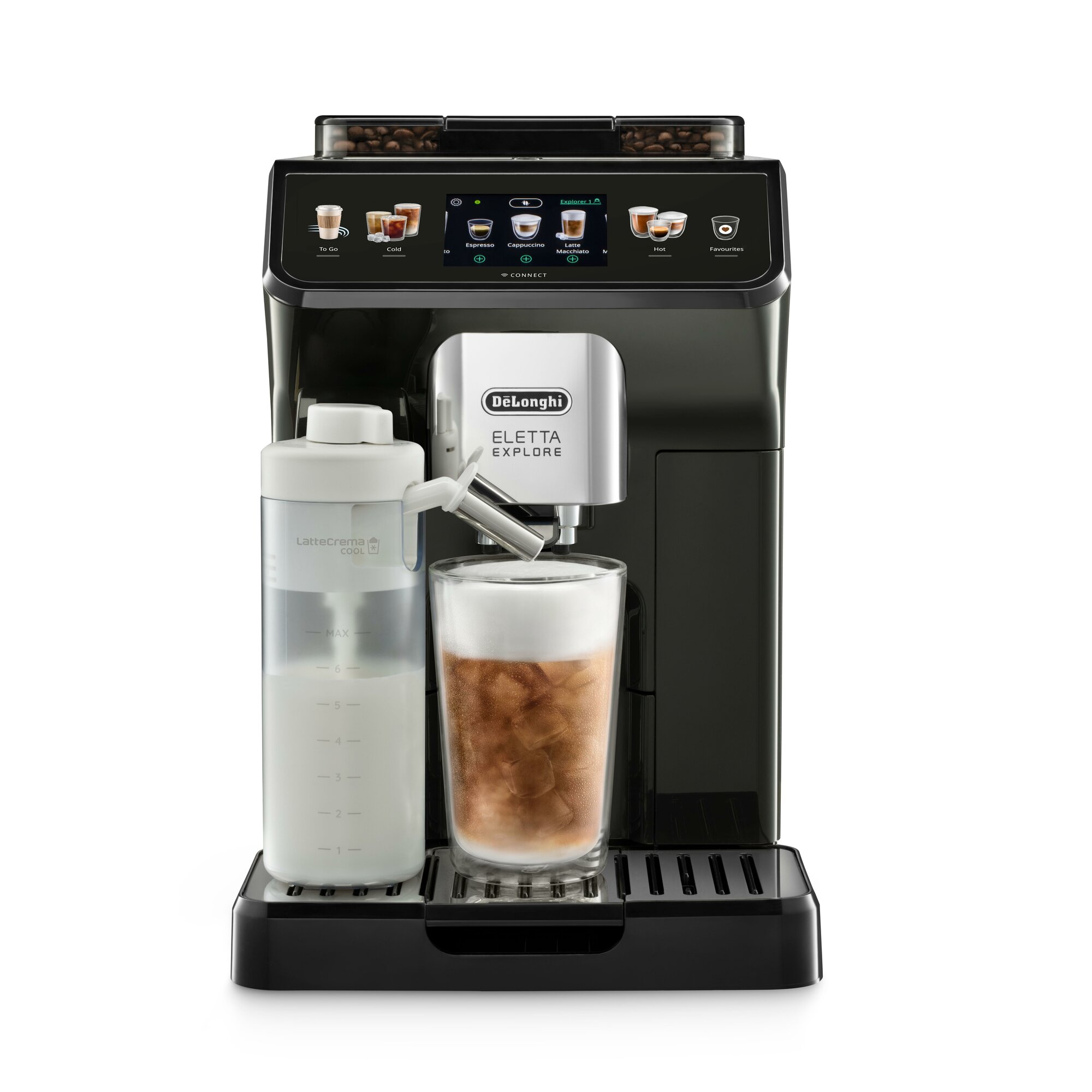 Автоматисеская кофемашина DeLonghi ECAM450.55. G Eletta Explore Цвет Черный