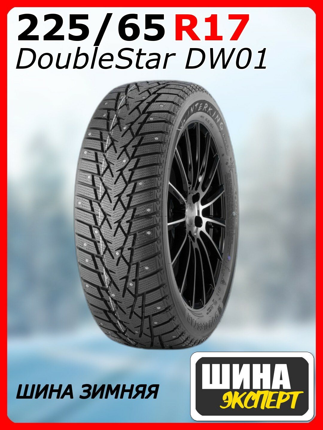 Шина зимняя шипованная DoubleStar 225/65/17 T 102 DW01 Ш. для легковых автомобилей 1PN02256517E000003