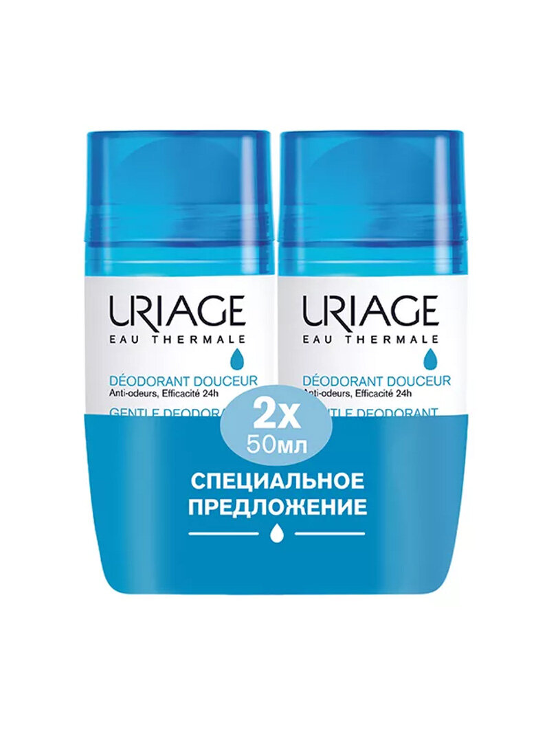 Урьяж Uriage Набор: Роликовый дезодорант 2*50 мл