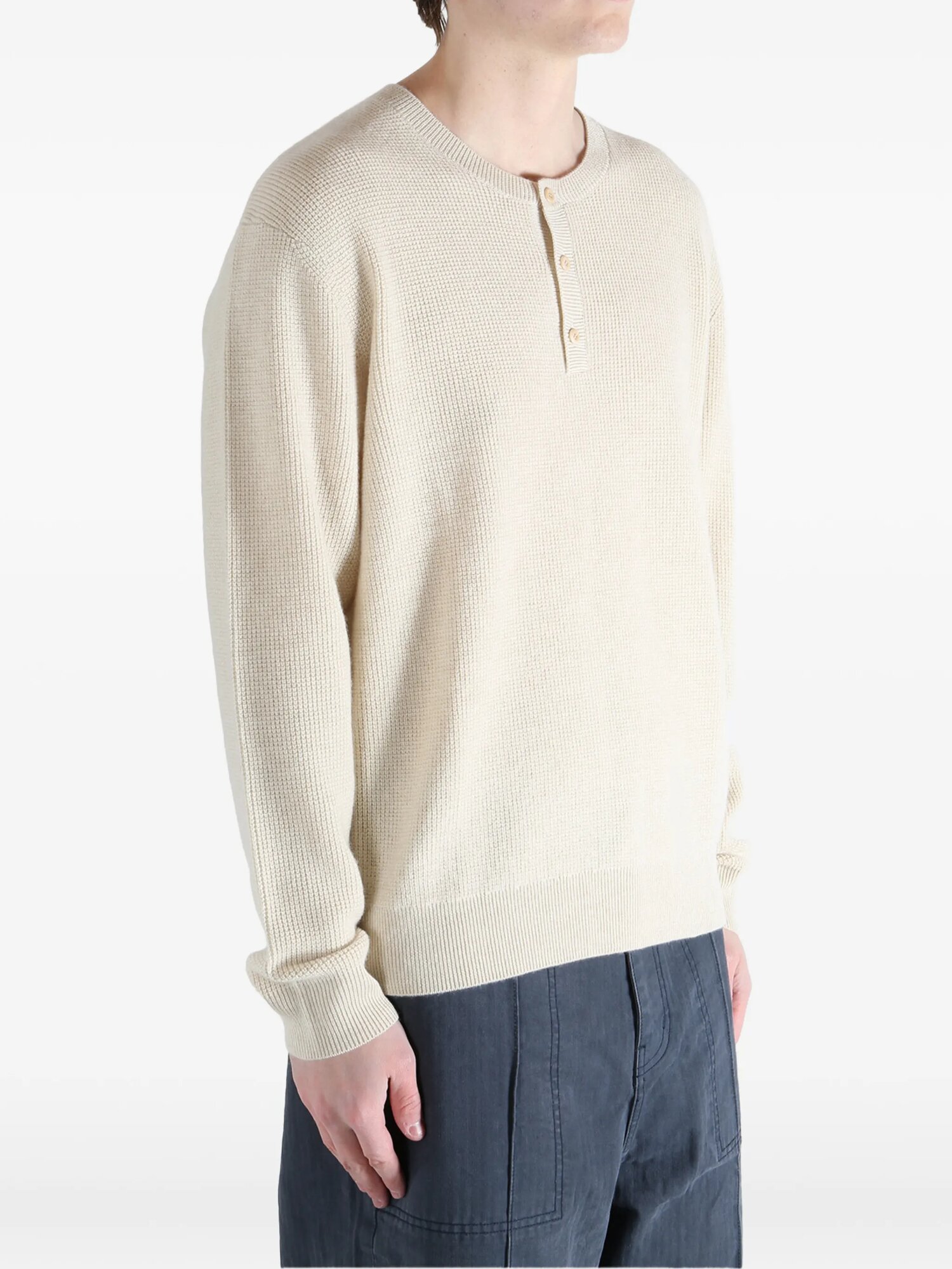 Свитер The Elder Statesman Buttoned knitwear sweater, размер 48, , разноцветный — фото 1