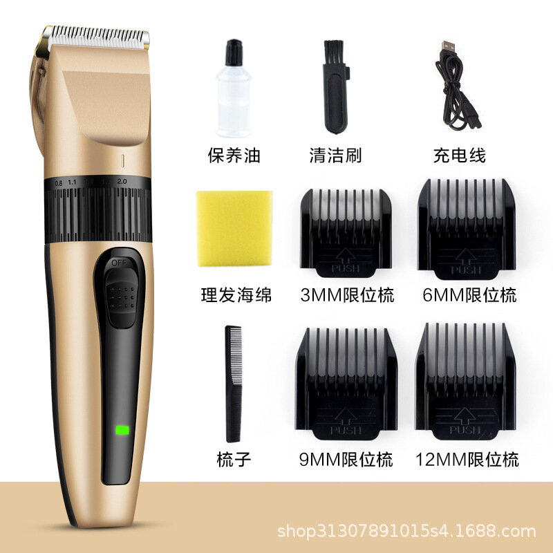 Электрическая машинка для стрижки волос Jackson с аккумулятором, электрический триммер, инструмент для стрижки взрослых, детский инструмент для стрижки с аккумулятором