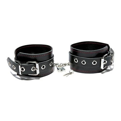 Оковы для ног из натуральной кожи "Allure Lingerie" с замочком