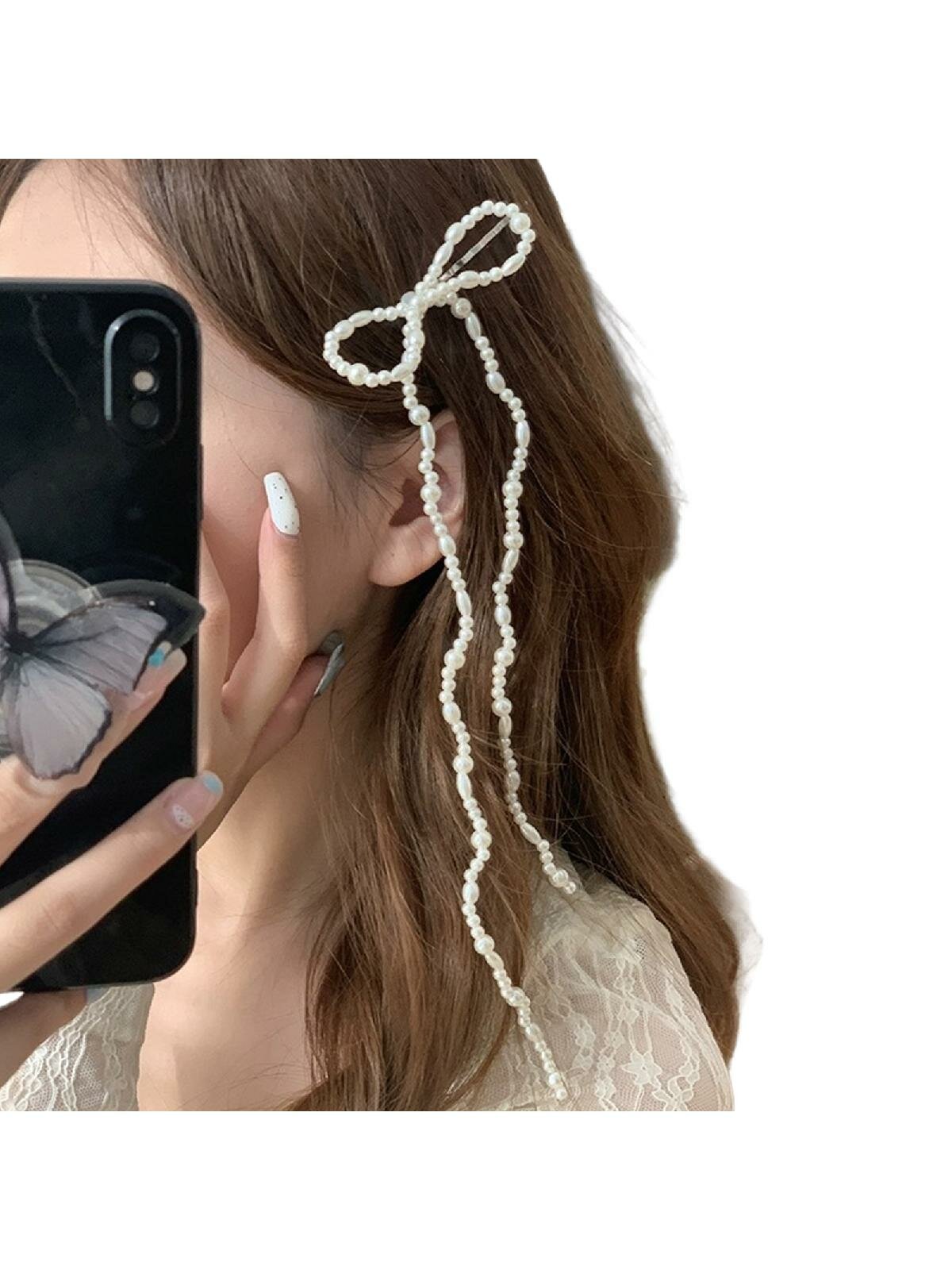 Персонализированные украшения с бантом из бисера для рукоделия и телефона