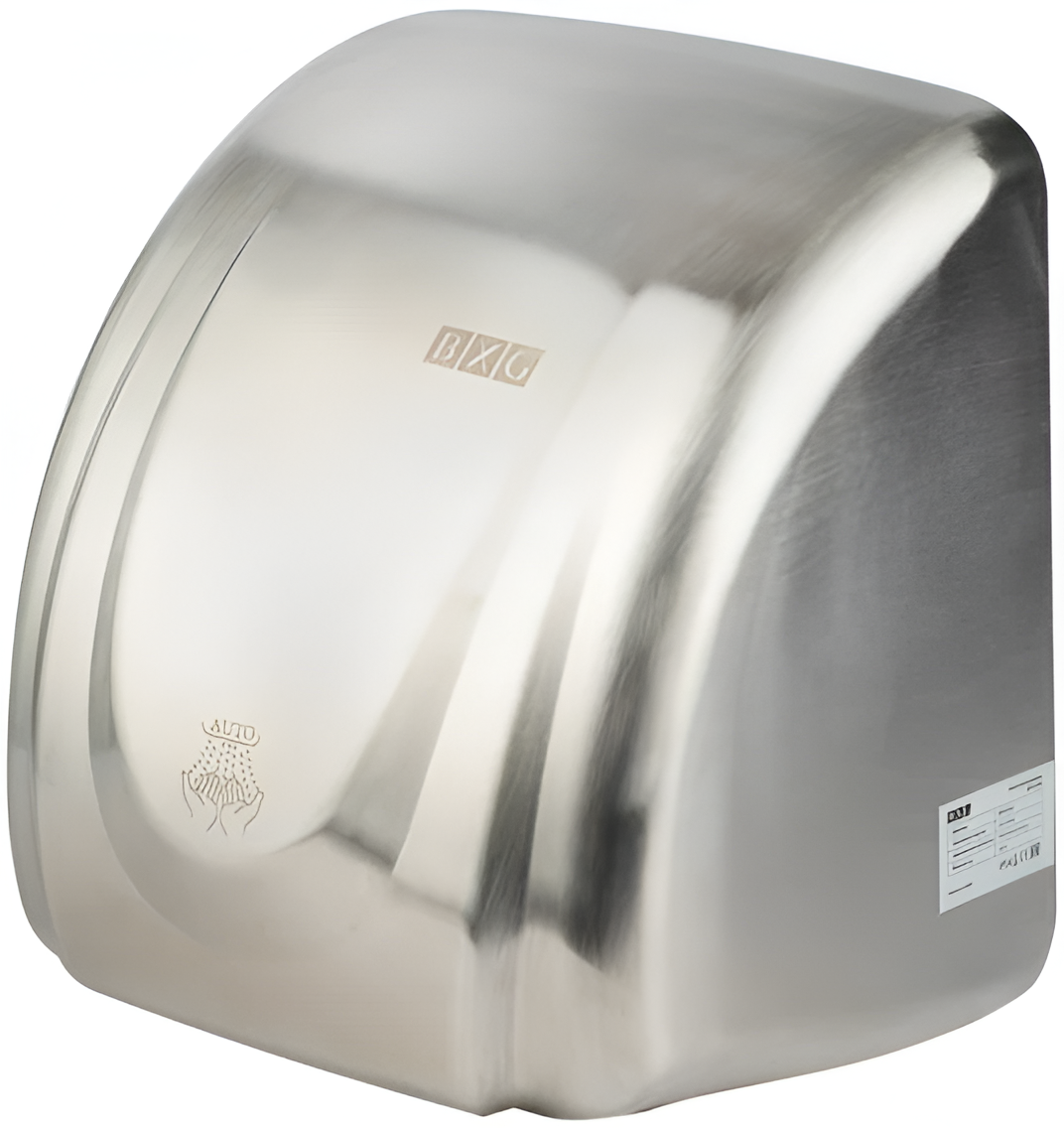 Сушилка для рук BXG 230A, серебристая, антивандальная, 2300 Вт
