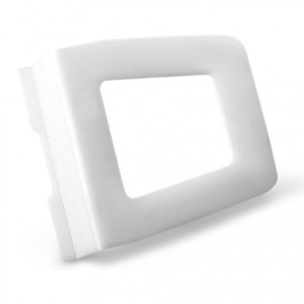 Ручка трапециевидная для москитной сетки пластиковая белая 2 шт