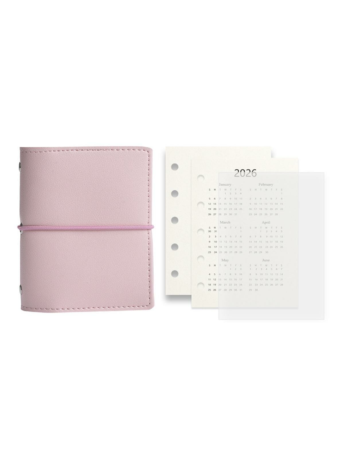 Многоразовый кожаный блокнот в переплете на 5 колец с многоразовой бумагой для офиса и школы