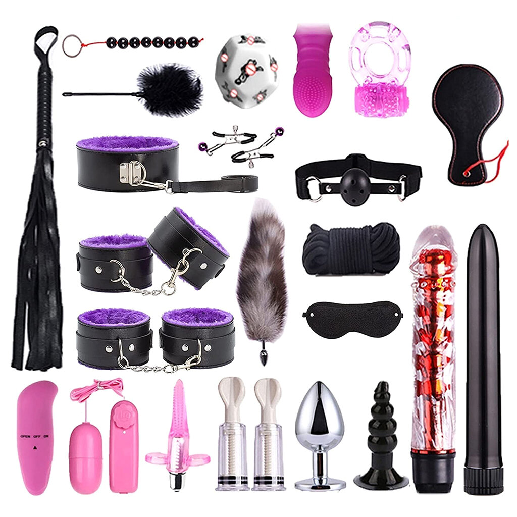 Игровой Набор Для Взрослых Под Кроватью Женский Мужской Удобный БДСМ Бондаж Обучение Романтика Косплей Sexx Игрушка Вибратор Анальная Пробка Хвост