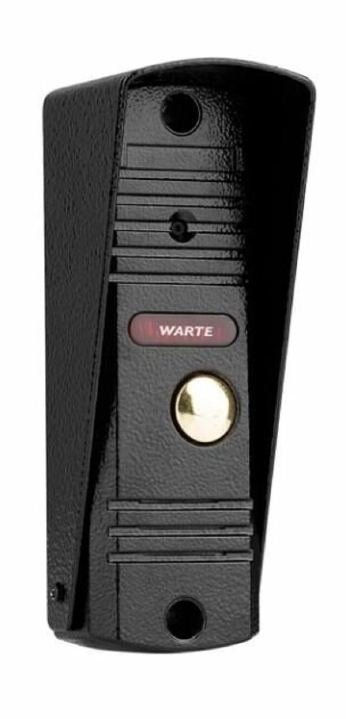 WARTE-DP-01 (чёрная) Цветная вызывная видеопанель домофона 800Твл (90 град)