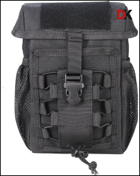 Тактический подсумок в черном цвете бестселлерПрочный и удобныйСпортивный рюкзак