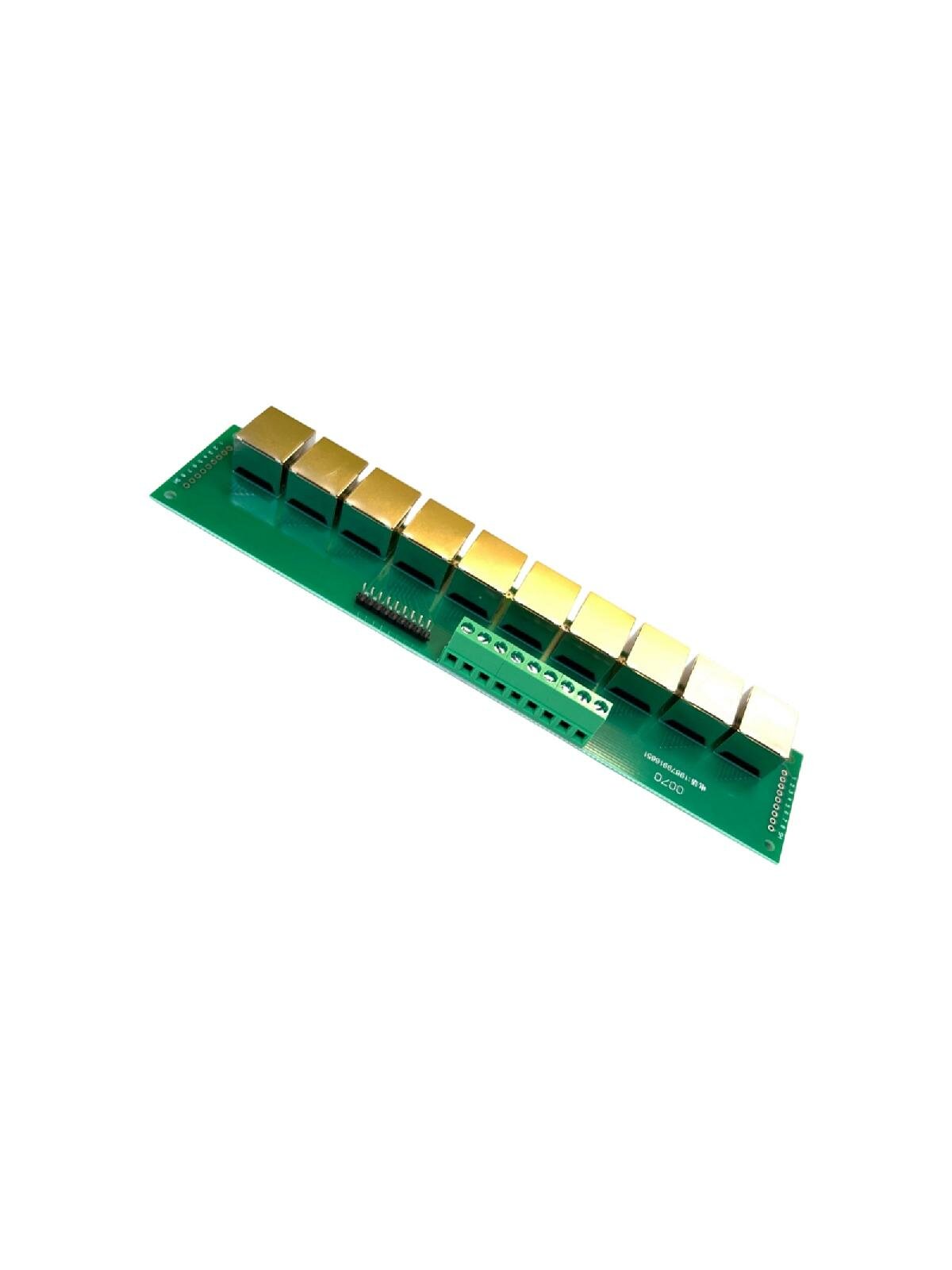 Плата адаптера сетевого порта RJ45, клемма десятипортового параллельного кабеля-адаптера, многофункциональная тестовая плата