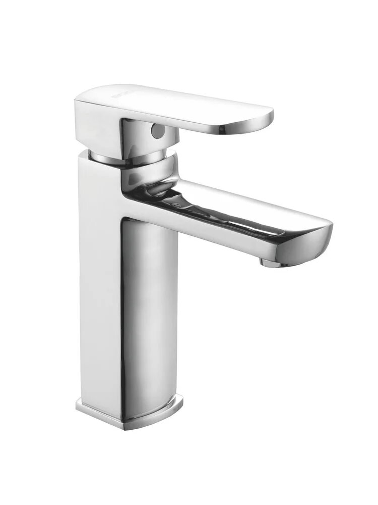 Смеситель для раковины BOOU B8215-1J хром, глянцевый, кран для ванной в раковину, из латуни, рычажный, с керамическим картриджем