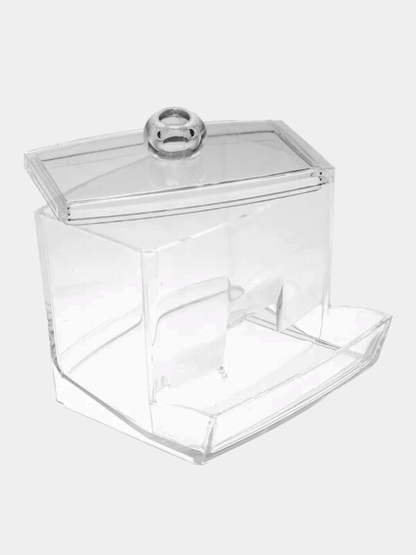 Контейнер для хранения ватных палочек с крышкой картофан, прозрачный пластиковый акриловый