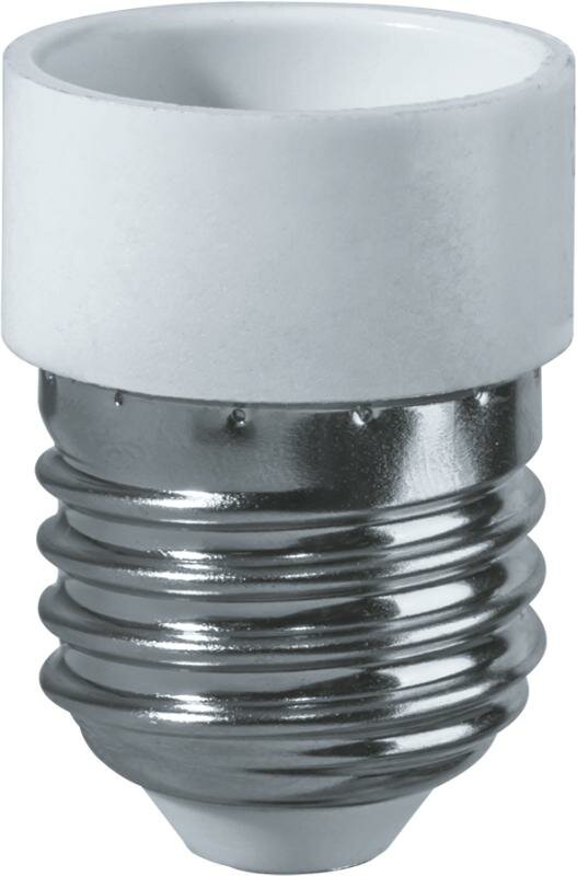 Электрический патрон-переходник Navigator пластик, E27 на E14, NLA-E27-E14