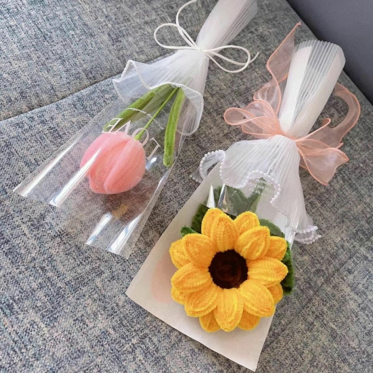 Завершенный букет из скрученных цветов: тюльпаны, ромашки, розы, плетеный букет в стиле Ins, свежий креативный подарок на фестиваль Qixi