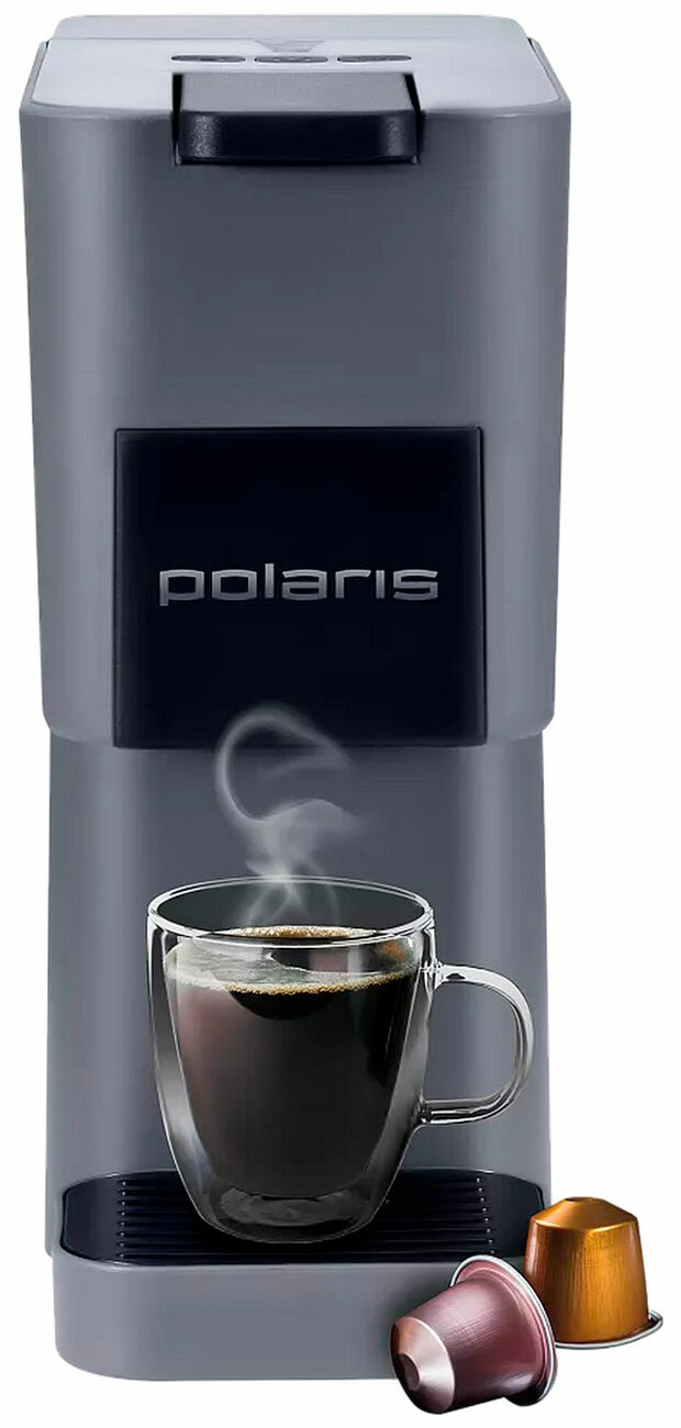 Кофеварка Polaris 3-в-1 PCM 2038, графитовый
